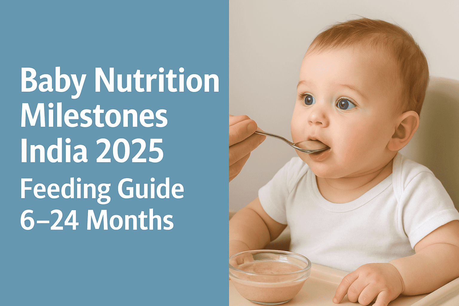 Baby Nutrition Milestones India 2025: Feeding Guide 6–24 Months - Dr Dad
